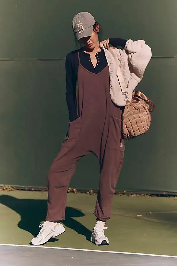 Free People Hot Shot Onesie - Dark Espresso | Editorialist